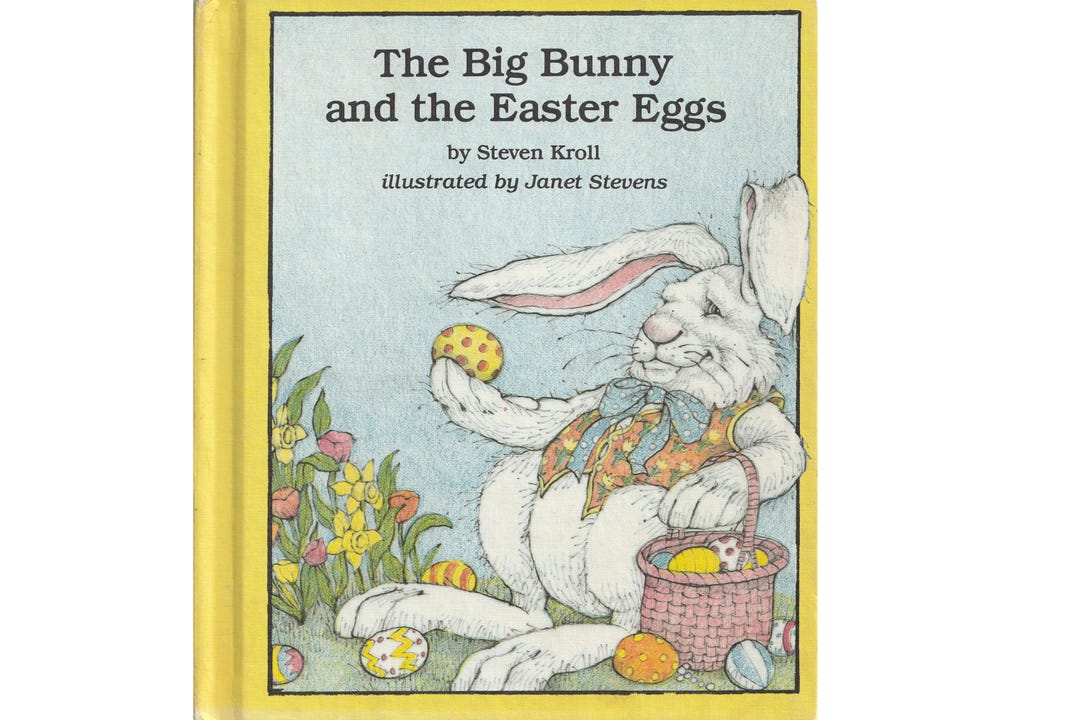 Vintage Childrens Holiday Picture Book the Big Bunny and the Easter ...