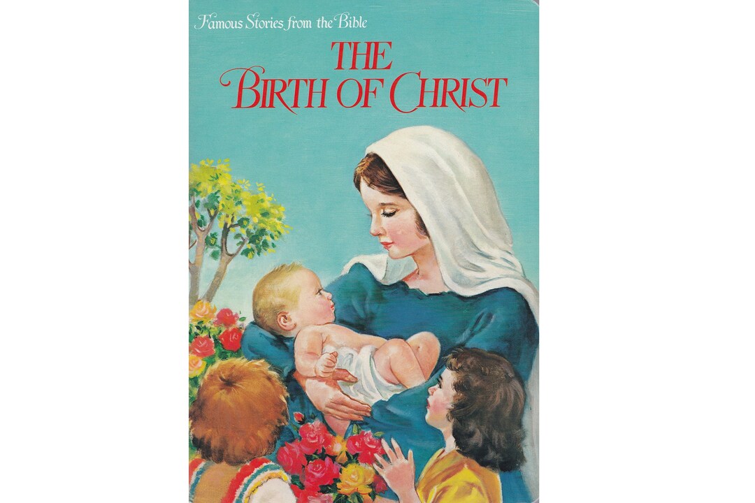 Vintage Christmas Baby Board Book the Birth of Christ, Bible Story ...