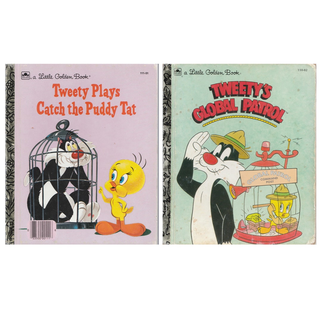 2 Vintage Looney Tunes Little Golden Book Childrens Books Tweetys ...