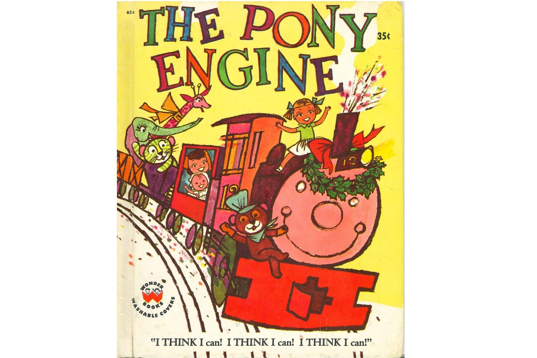 Vintage 1950s Wonder Childrens Picture Book the Pony Engine, Circus ...