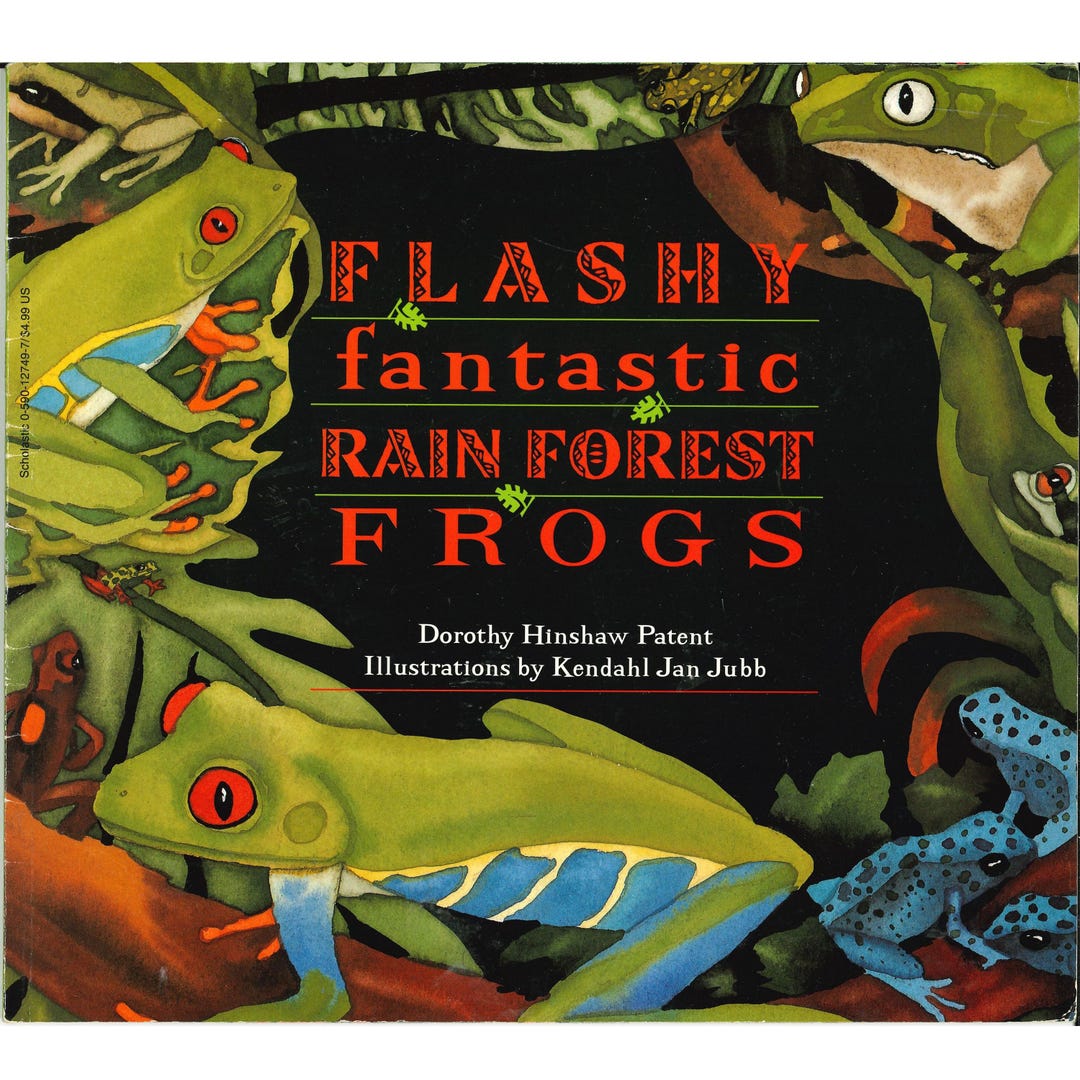 Vintage Childrens Nonfiction Picture Book Flashy Fantastic Rain Forest ...