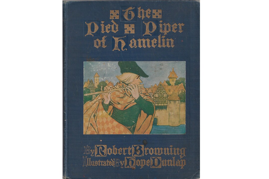 Antique 1920s Brothers Grimm German Fairy Tale Book the Pied Piper of ...