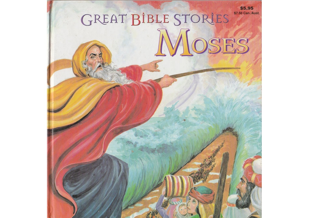 Vintage Christian Childrens Bible Story Picture Book Great Bible ...