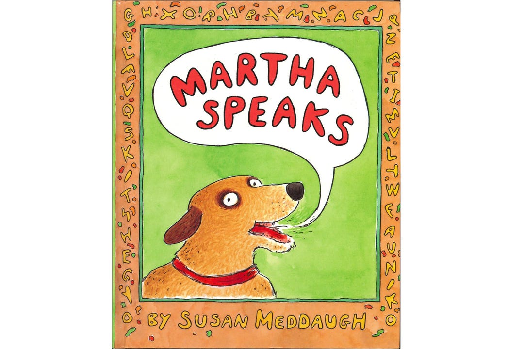 Vintage Susan Meddaugh Children's Fantasy Picture Book Martha Speaks ...