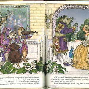 Vintage Jan Brett Childrens Fairy Tale Picture Book Beauty and the ...