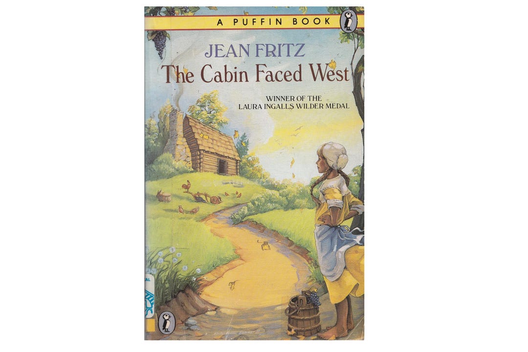 Vintage Historical Fiction Childrens Book the Cabin Faced West, Jean ...