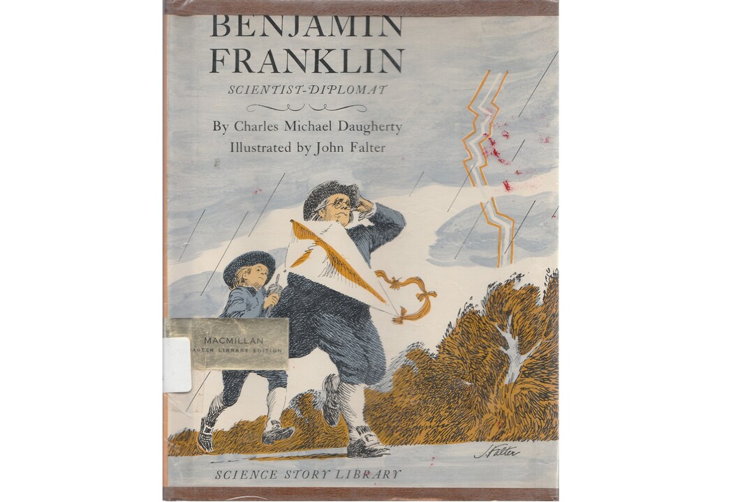 Vintage Childrens Biography Book Benjamin Franklin Scientist Diplomat ...