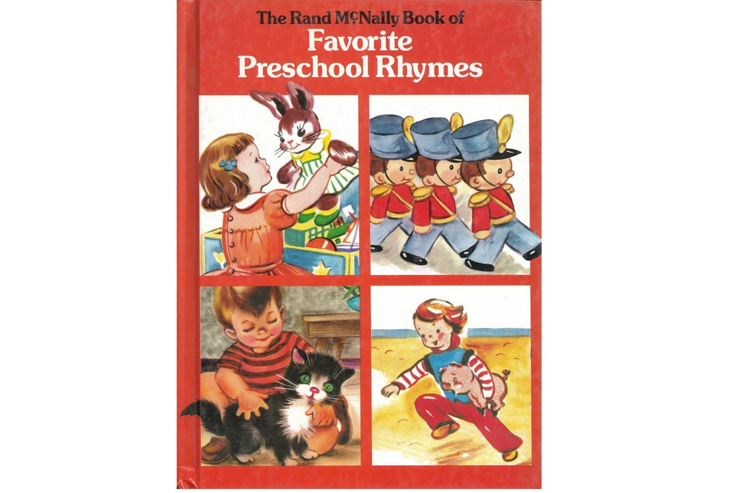 Vintage Childrens Mother Goose Nursery Poems the Rand Mcnally Book of ...