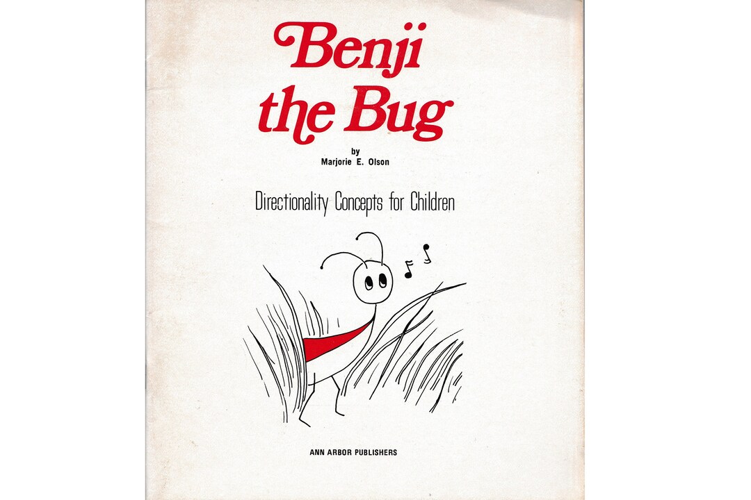 Vintage Preschool Childrens Picture Book Benji the Bug, Prepositions ...