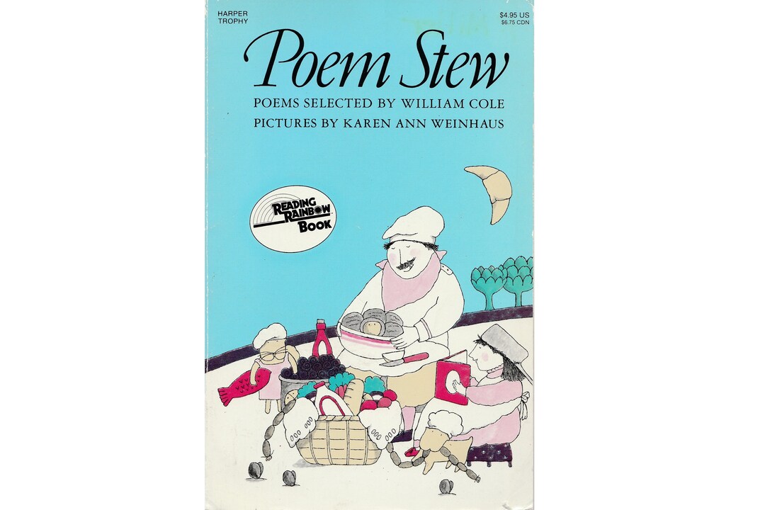 Vintage Childrens Poetry Book Poem Stew, Reading Rainbow, Culinary ...