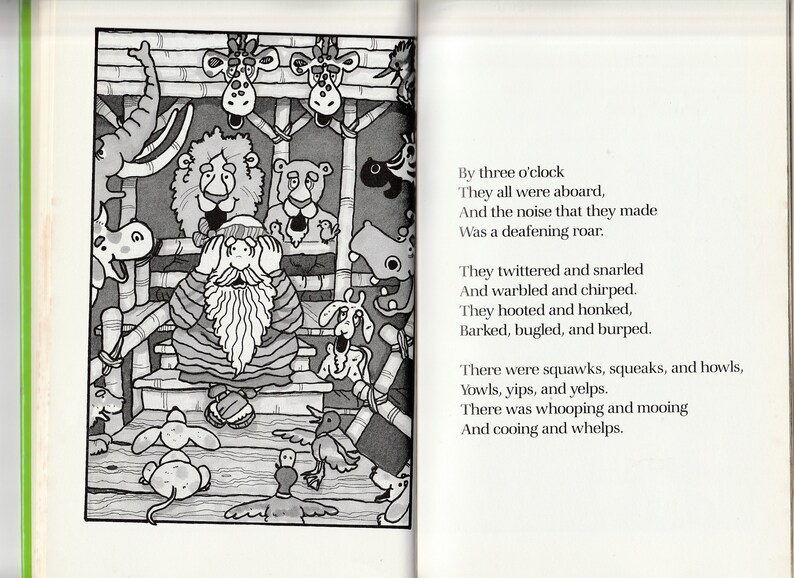 Vintage Noahs Ark Bible Story Picture Book Gopherwood Zoo the | Etsy