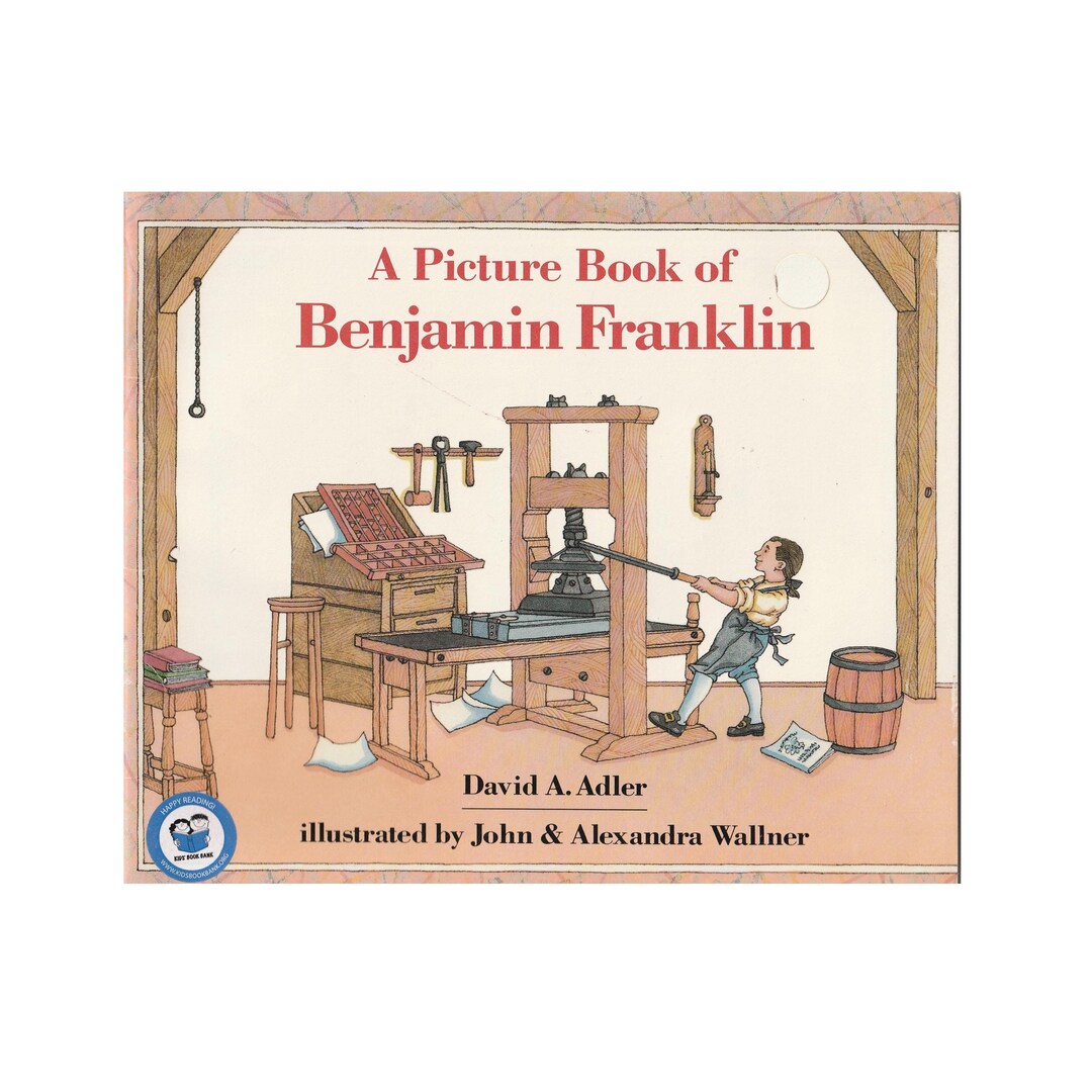 Vintage Childrens Biography Book A Picture Book of Benjamin Franklin ...