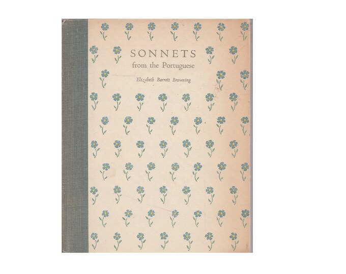 Sweet Vintage Elizabeth Barrett Browning Poetry Book Sonnets From the ...