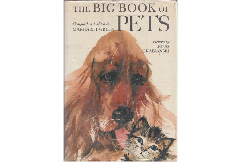 The Big Book of Pets Vintage Childrens Book Animal Stories - Etsy