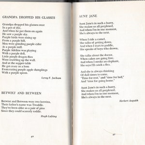 Vintage Childrens Poetry Book My Tangs Tungled and Other Ridiculous ...