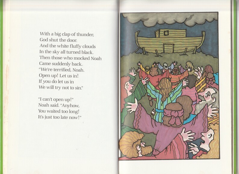 Vintage Noahs Ark Bible Story Picture Book Gopherwood Zoo the | Etsy