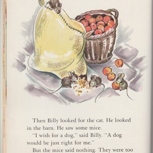 Vintage 1950s First Grade Reader and Workbook Childrens Book A Wish for ...