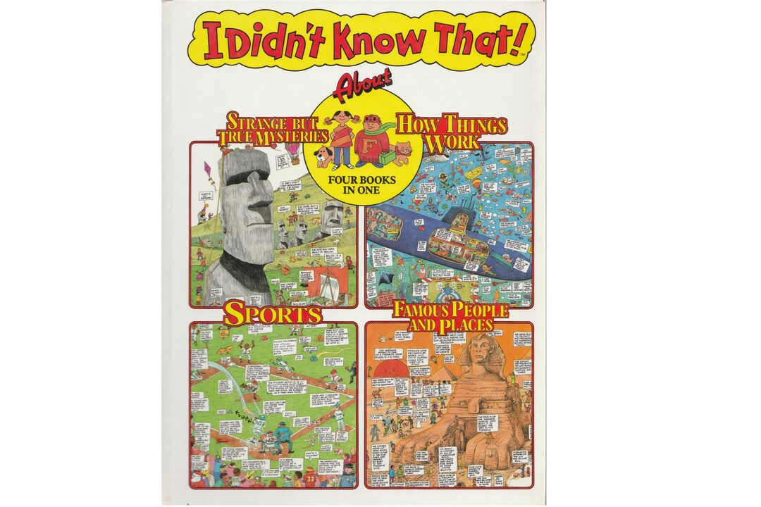 Vintage Childrens Trivia Facts Book I Didn't Know That, How Things Work ...