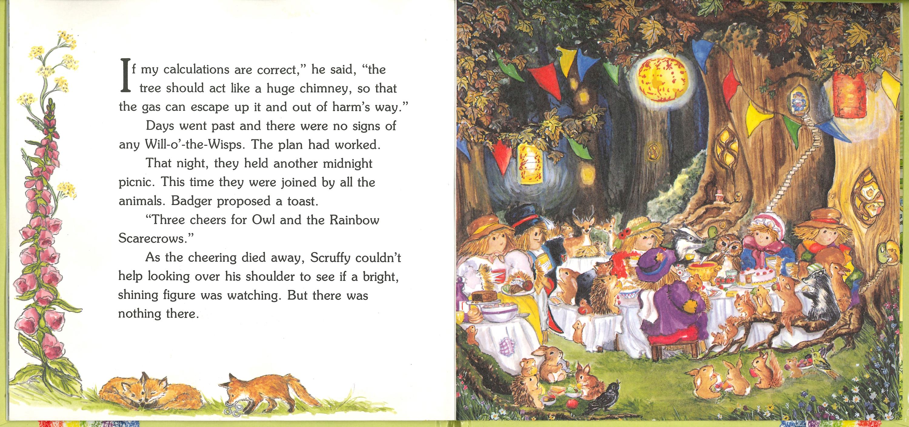 Vintage Childrens Adventures of the Rainbow Scarecrows Series Picture ...