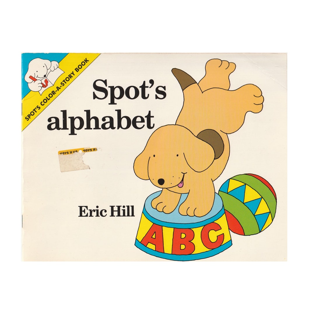 Vintage Preschool Childrens ABC Letters Picture Book Spots Alphabet ...