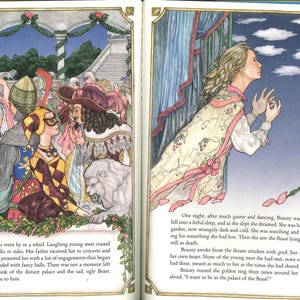 Vintage Jan Brett Childrens Fairy Tale Picture Book Beauty and the ...