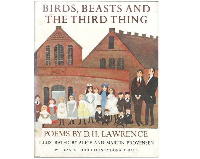 Vintage D H Lawrence Childrens Poetry Picture Book Birds Beasts and the ...