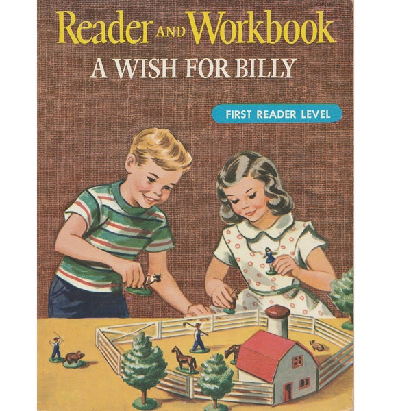 Vintage First Grade Reader - Etsy