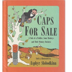 Vintage Classic Childrens Picture Book Caps for Sale, Esphyr Slobodkina ...
