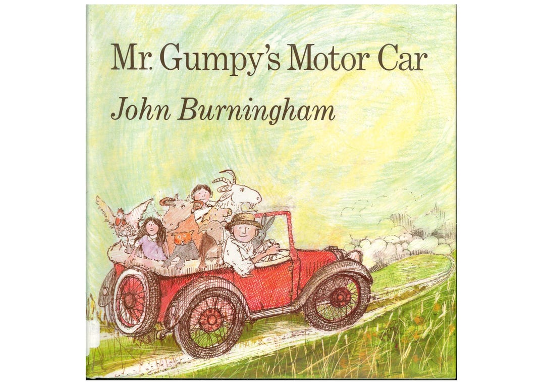 Vintage John Burningham Childrens Picture Book Mr Gumpy's Motor Car ...