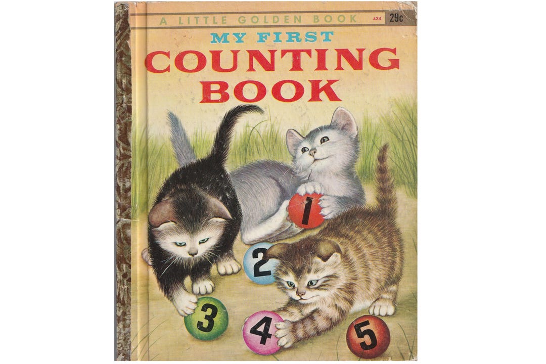 Vintage Little Golden Book Preschool Childrens Picture Book My First ...