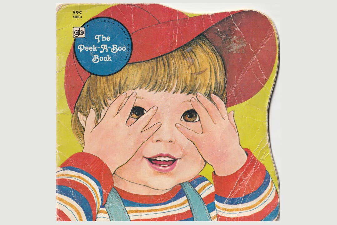 Vintage Golden Shape Book Childrens Preschool Picture Book the Peek A ...