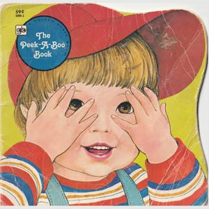 Vintage Golden Shape Book Childrens Preschool Picture Book the Peek A ...