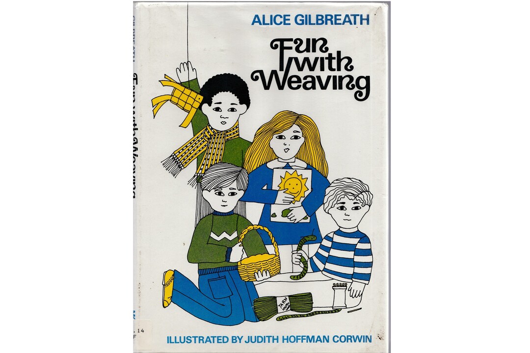 Vintage Childrens Craft Book Fun With Weaving, Finger Weaving, Beginner ...