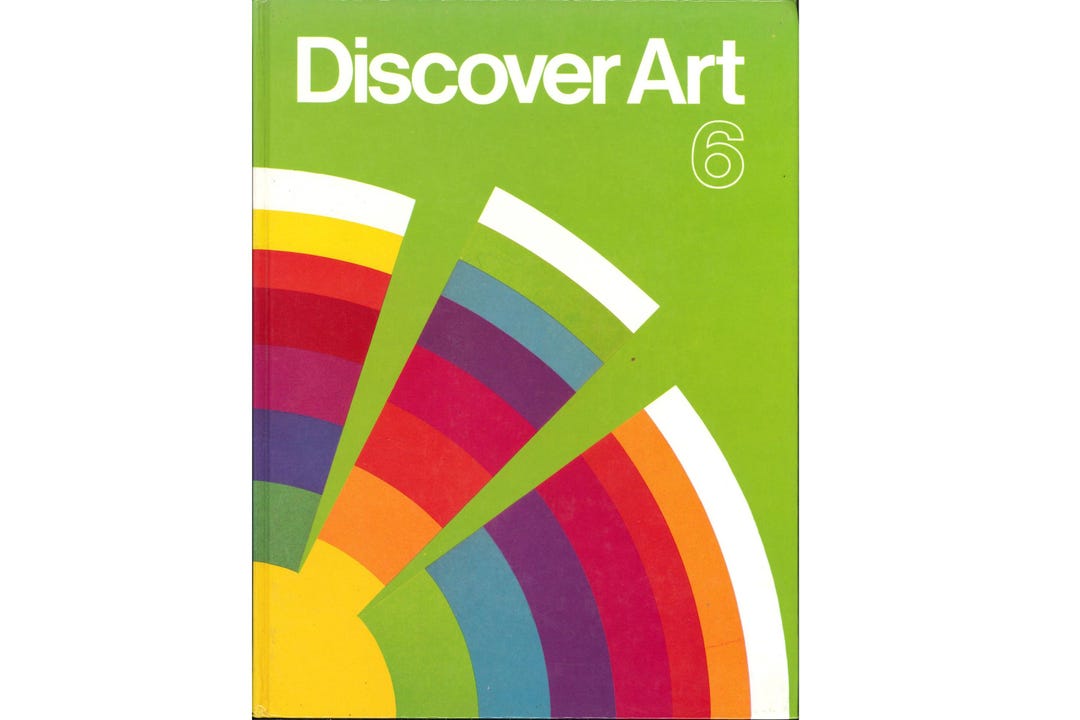 Vintage Childrens School Textbook Discover Art, Sixth Grade 6 ...