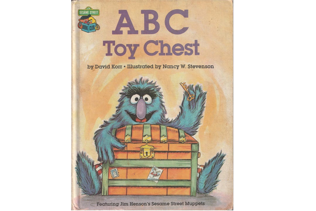 Vintage Sesame Street Muppets Preschool Childrens Alphabet Letters ...