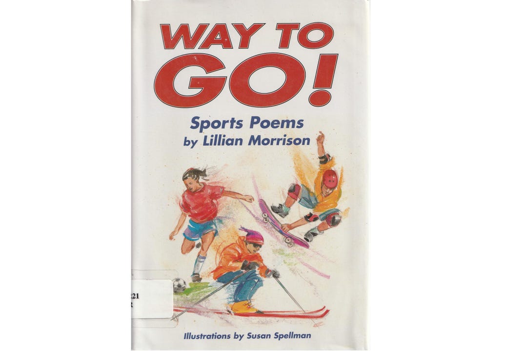 Vintage Childrens Poetry Book Way to Go Sports Poems, Lillian Morrison ...