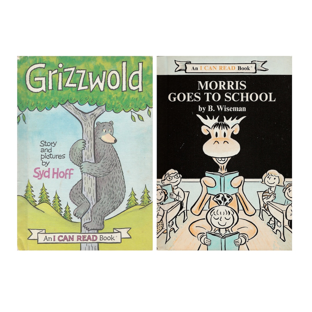 2 Vintage I Can Read Book Childrens Easy Reader Books Grizzwold by Syd ...