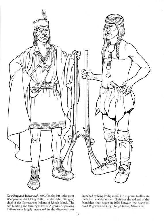 Wampanoag Coloring Pages