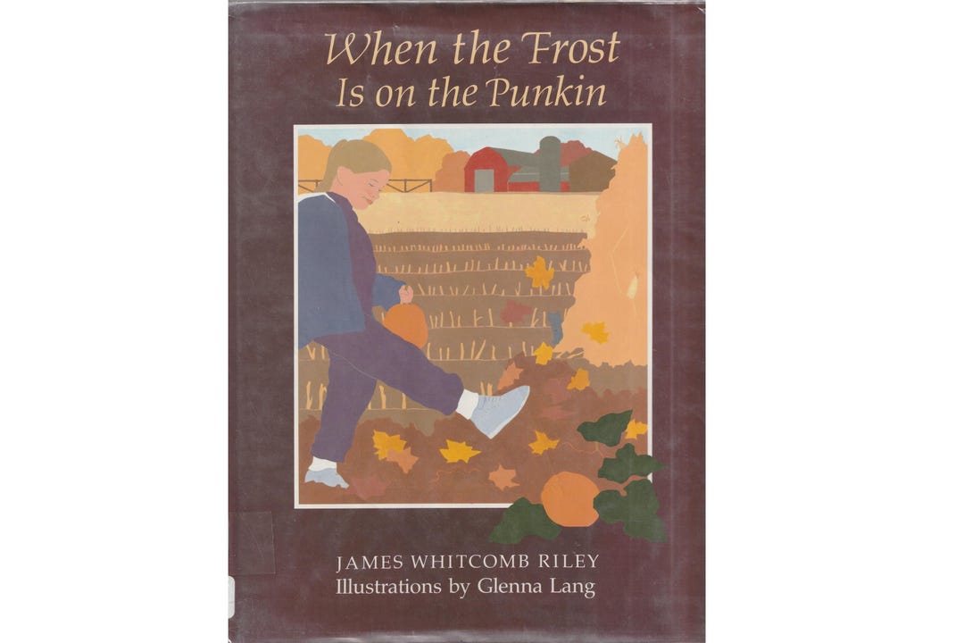 Vintage James Whitcomb Riley Poetry Childrens Picture Book When the ...