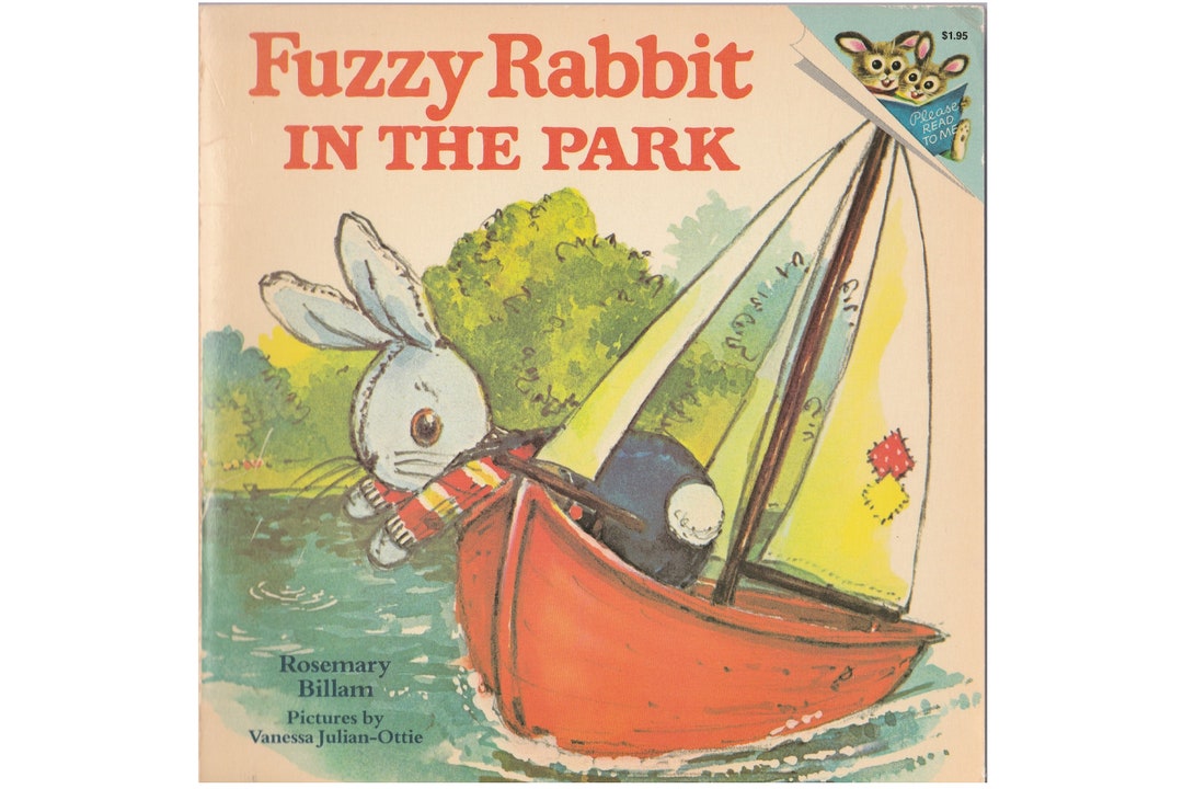 Vintage Childrens Picture Book Fuzzy Rabbit in the Park by Rosemary ...