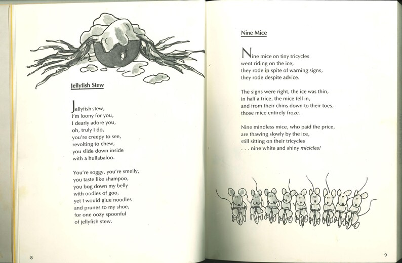 Vintage Jack Prelutsky Childrens Poetry Book the New Kid on the Block ...