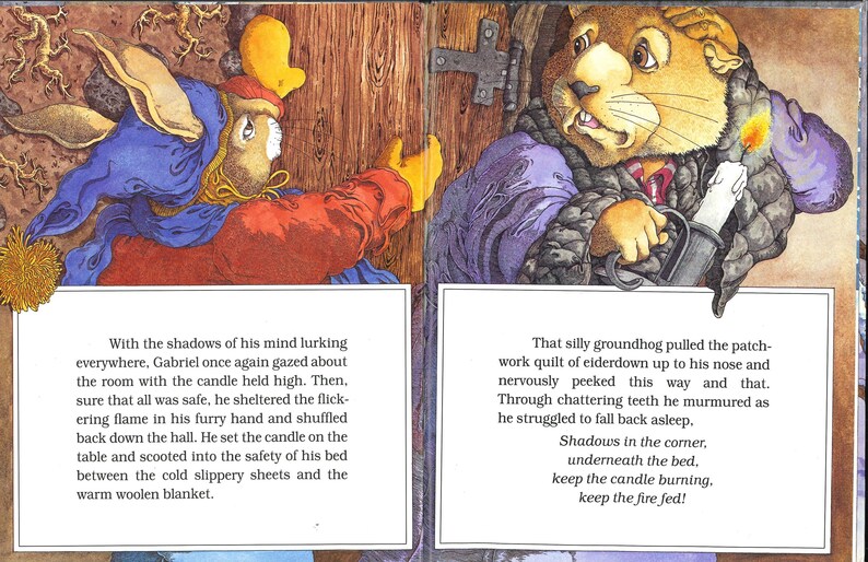 Vintage Groundhog Day Children's Animal Fable Picture Book Shadow ...