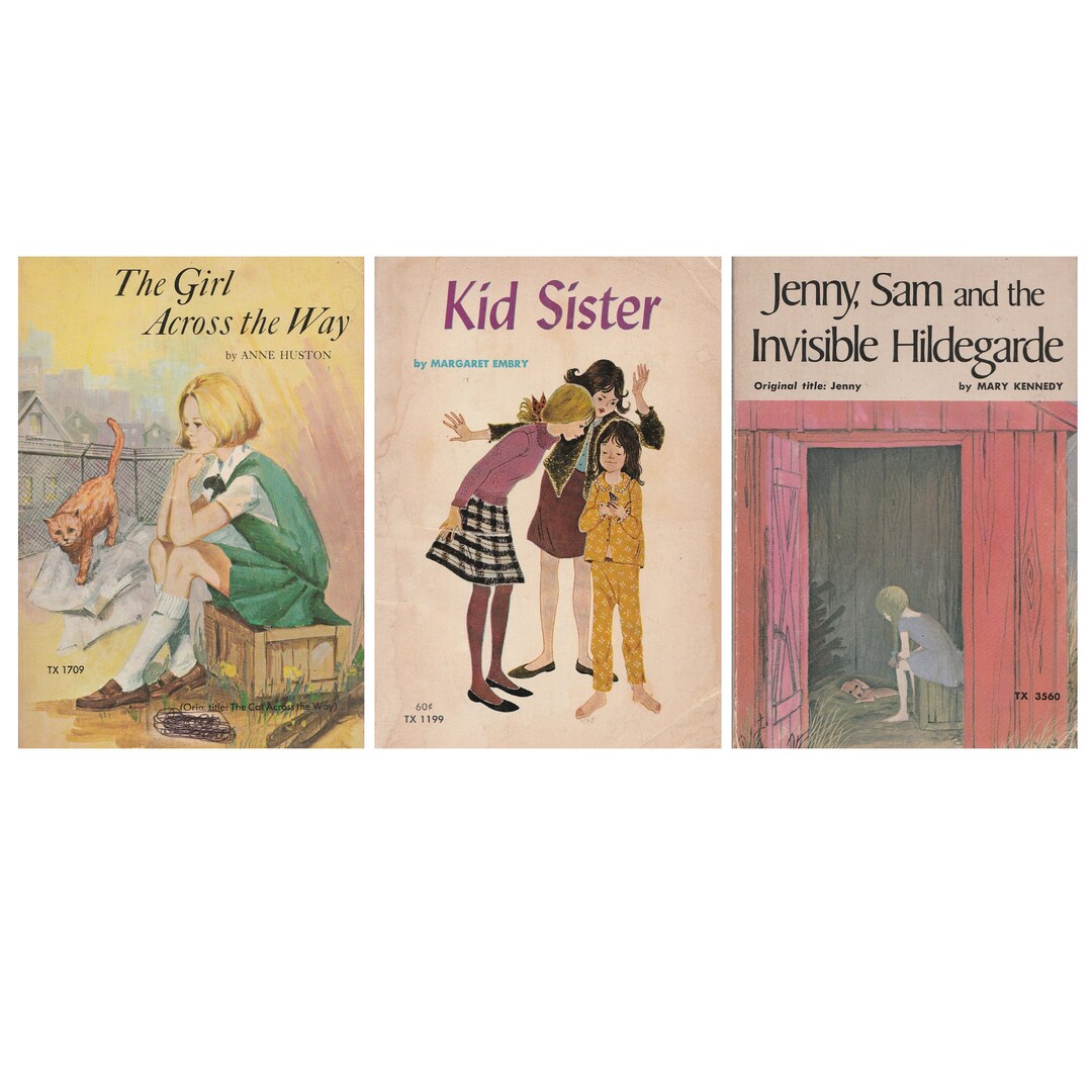 3 Vintage Childrens Pet Story Books the Girl Across the Way, Jenny Sam ...