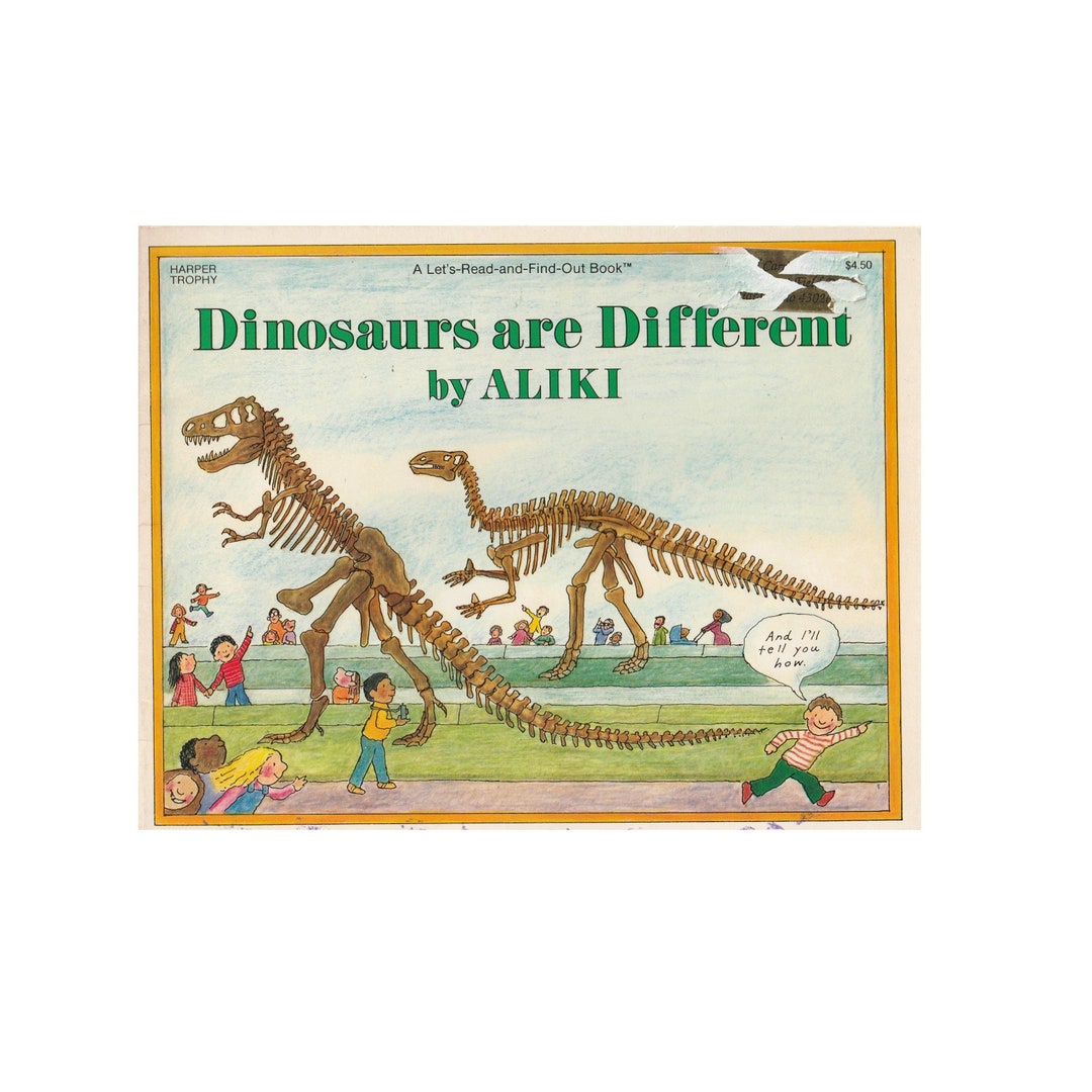 Vintage Childrens Nonfiction Dinosaur Picture Book Dinosaurs Are ...