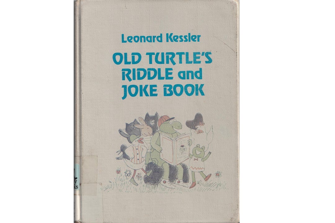 Vintage Childrens Book Old Turtles Riddle and Joke Book, Leonard ...