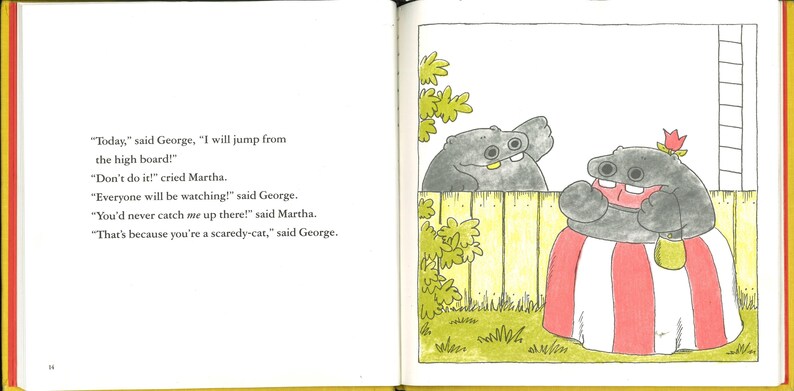 Vintage Childrens Hippopotamus Friends Hippo Series Picture Book George ...