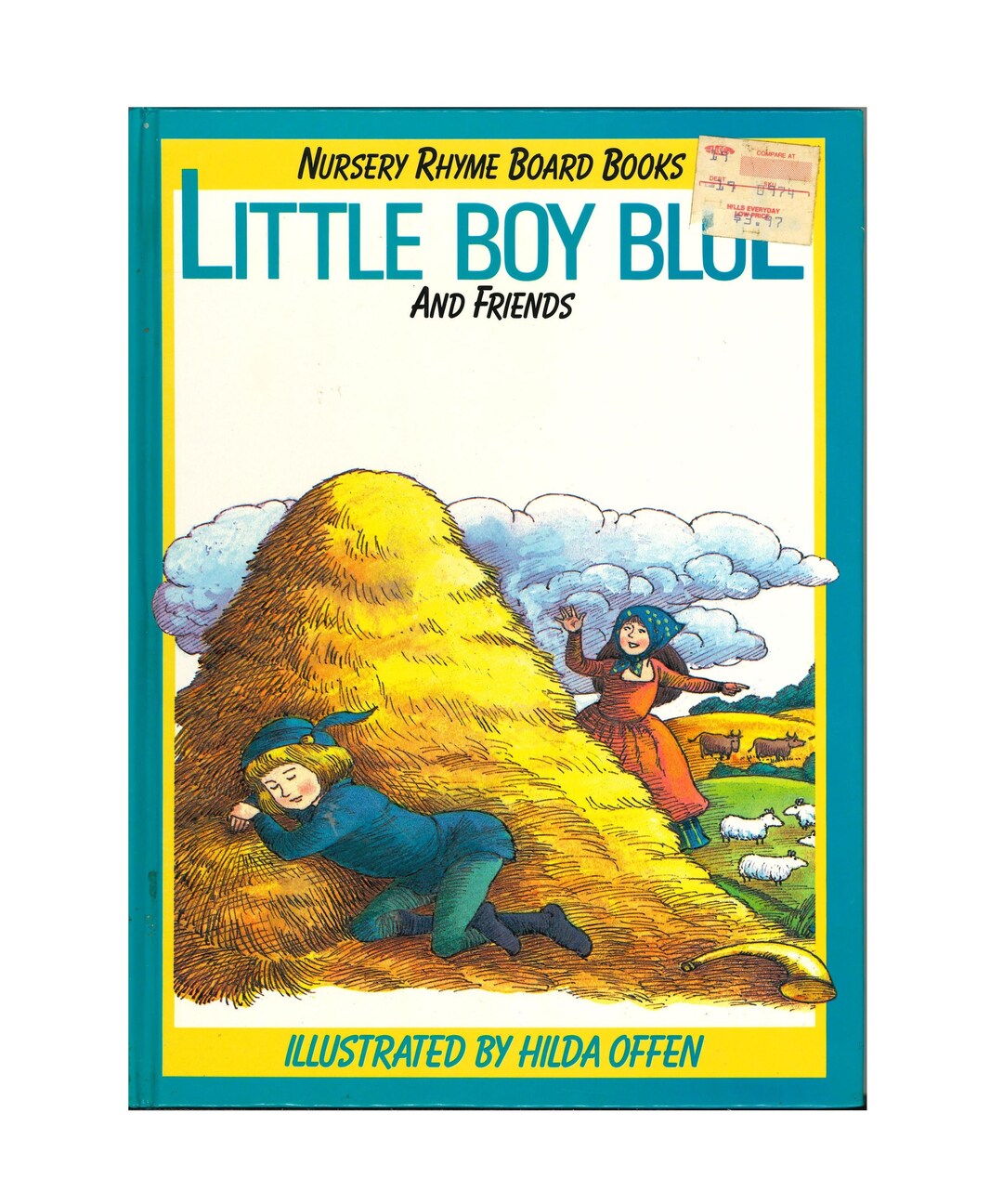 Vintage Childrens Mother Goose Nursery Rhymes Baby Board Book Little ...