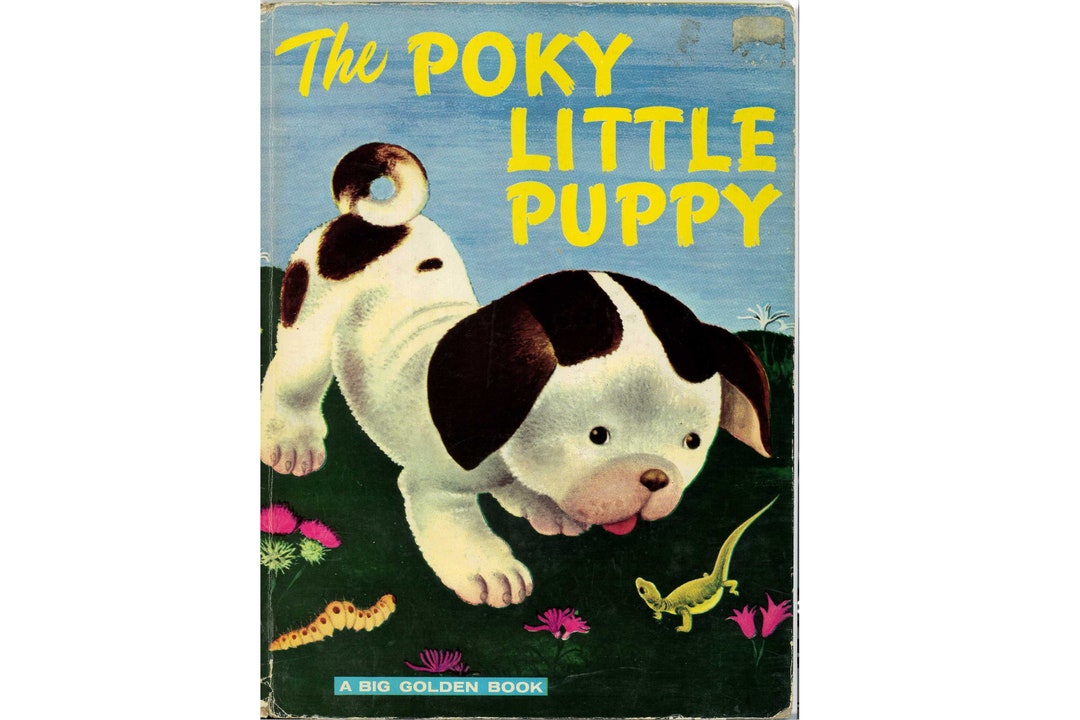 Vintage Big Golden Book Childrens Picture Book the Poky Little Puppy ...