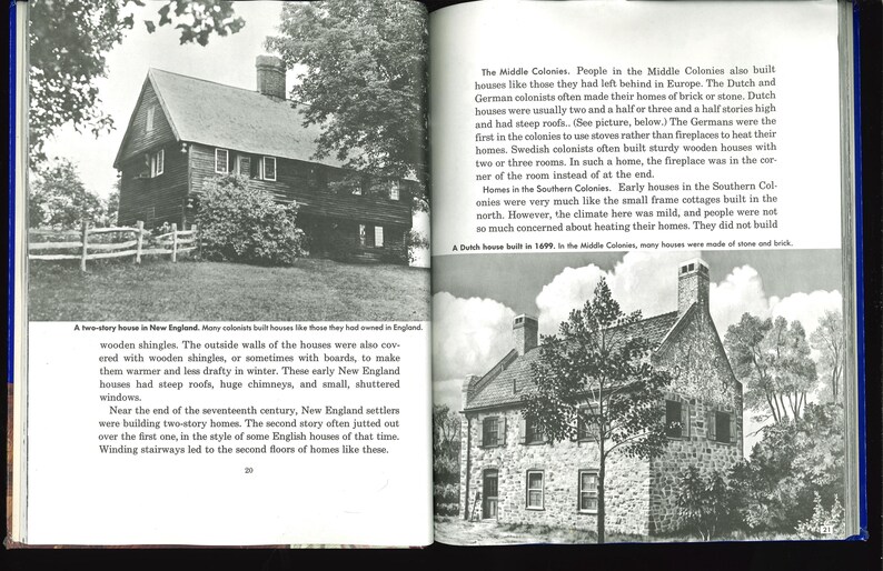 Vintage Childrens Early American History British Colonists Nonfiction ...