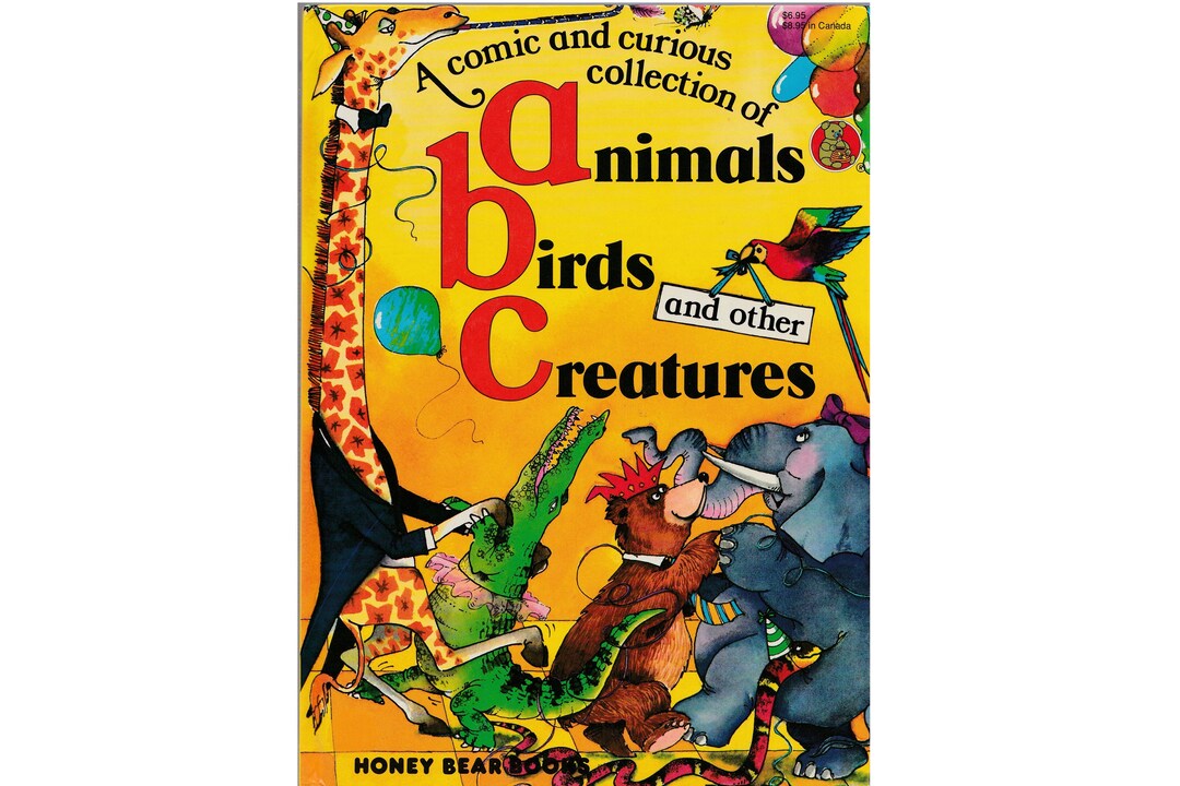 Vintage Childrens Preschool ABC Picture Book Animals Birds and Other ...